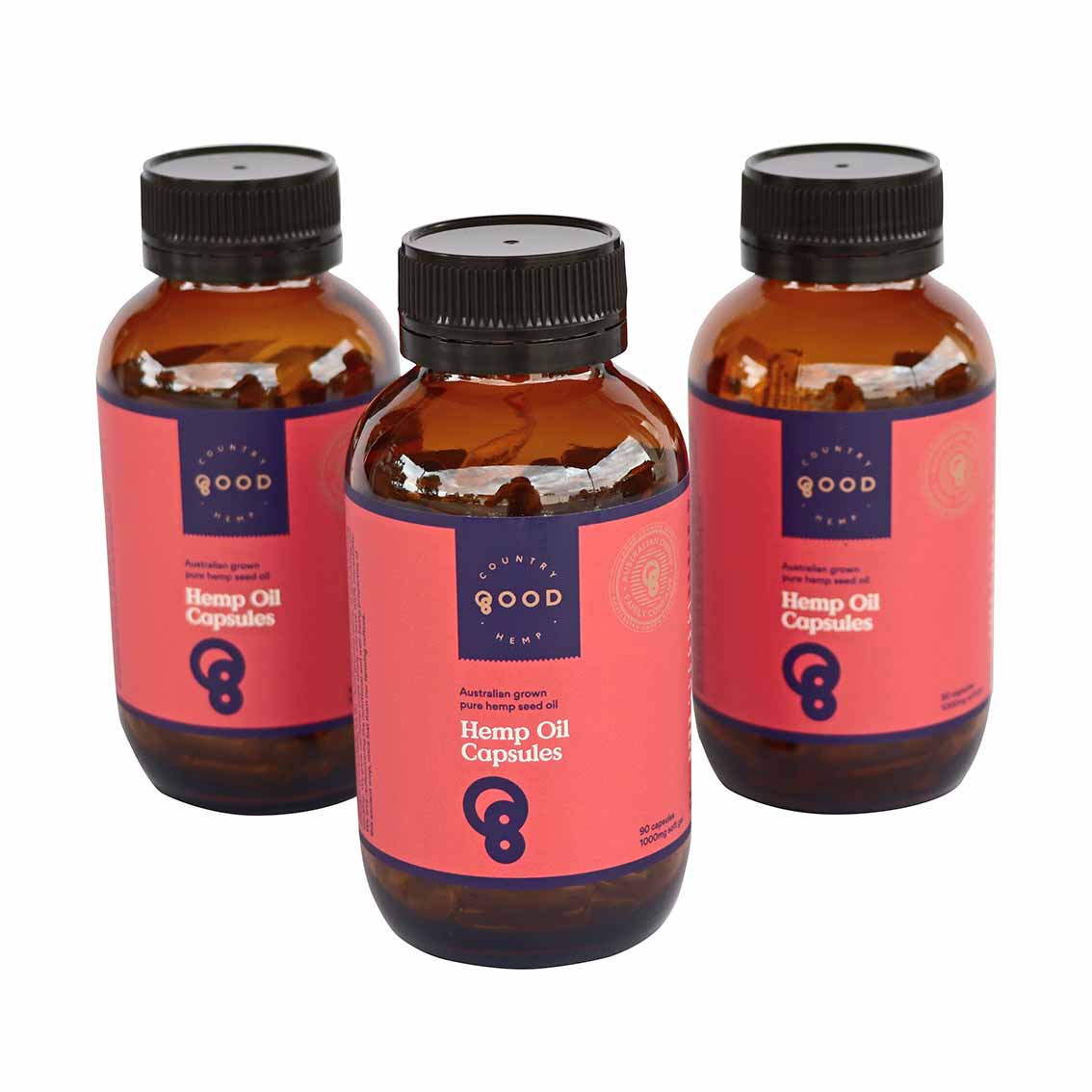 Hemp Oil Capsules Triple Pack - Good Country Hemp